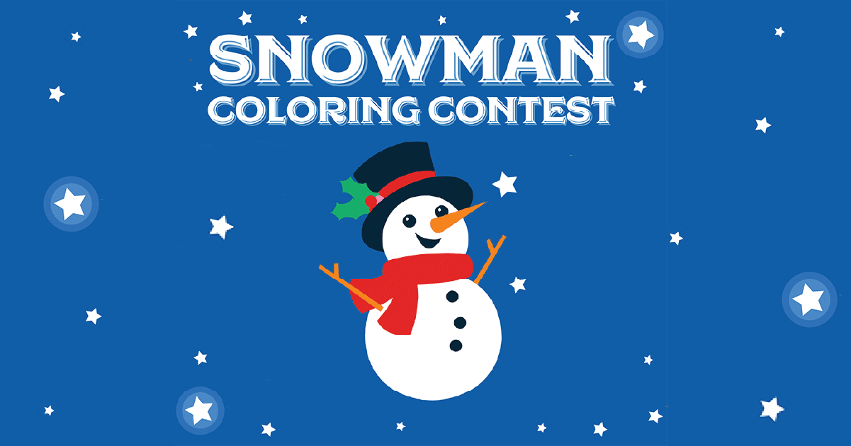 Snowman Coloring Contest | Kid-Friendly Holiday Fun in Calhoun-Gordon ...